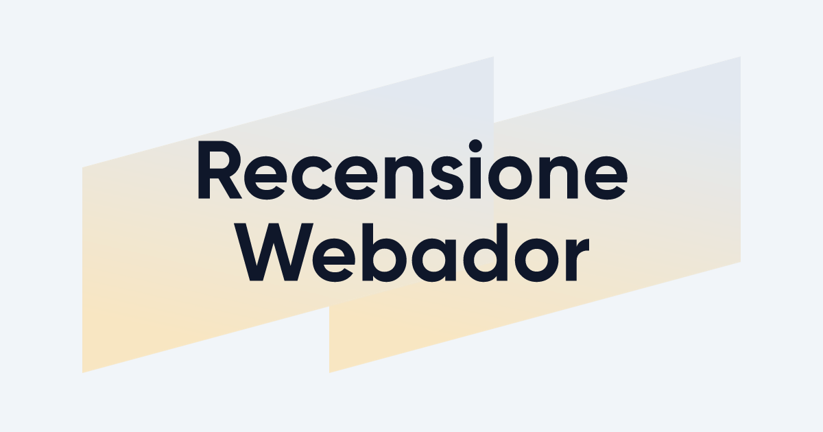 Webador: Recensione Software di Creazione Siti | DIGITALE.co